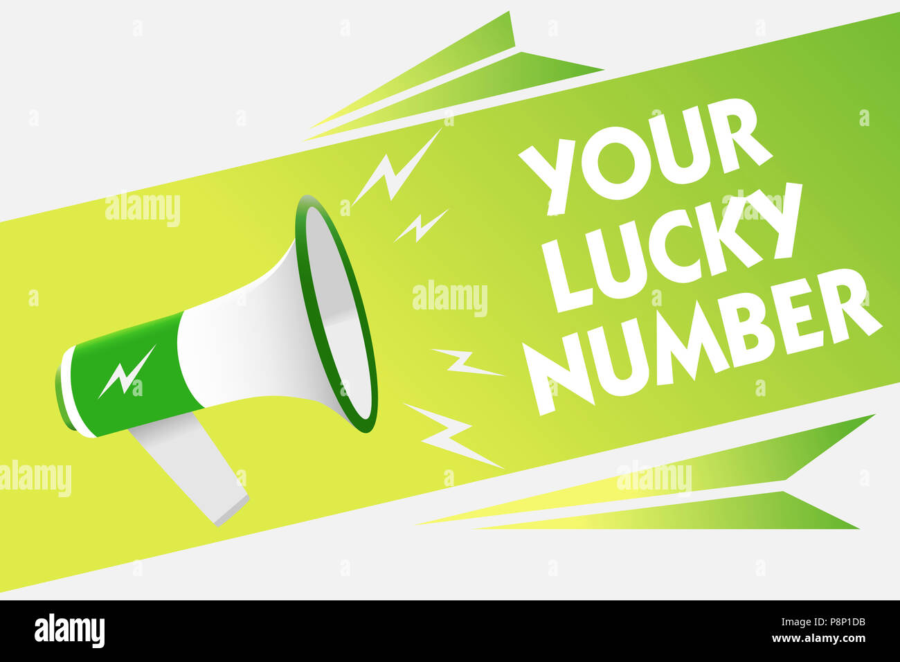 Word writing text Your Lucky Number. Business concept for believing in ...