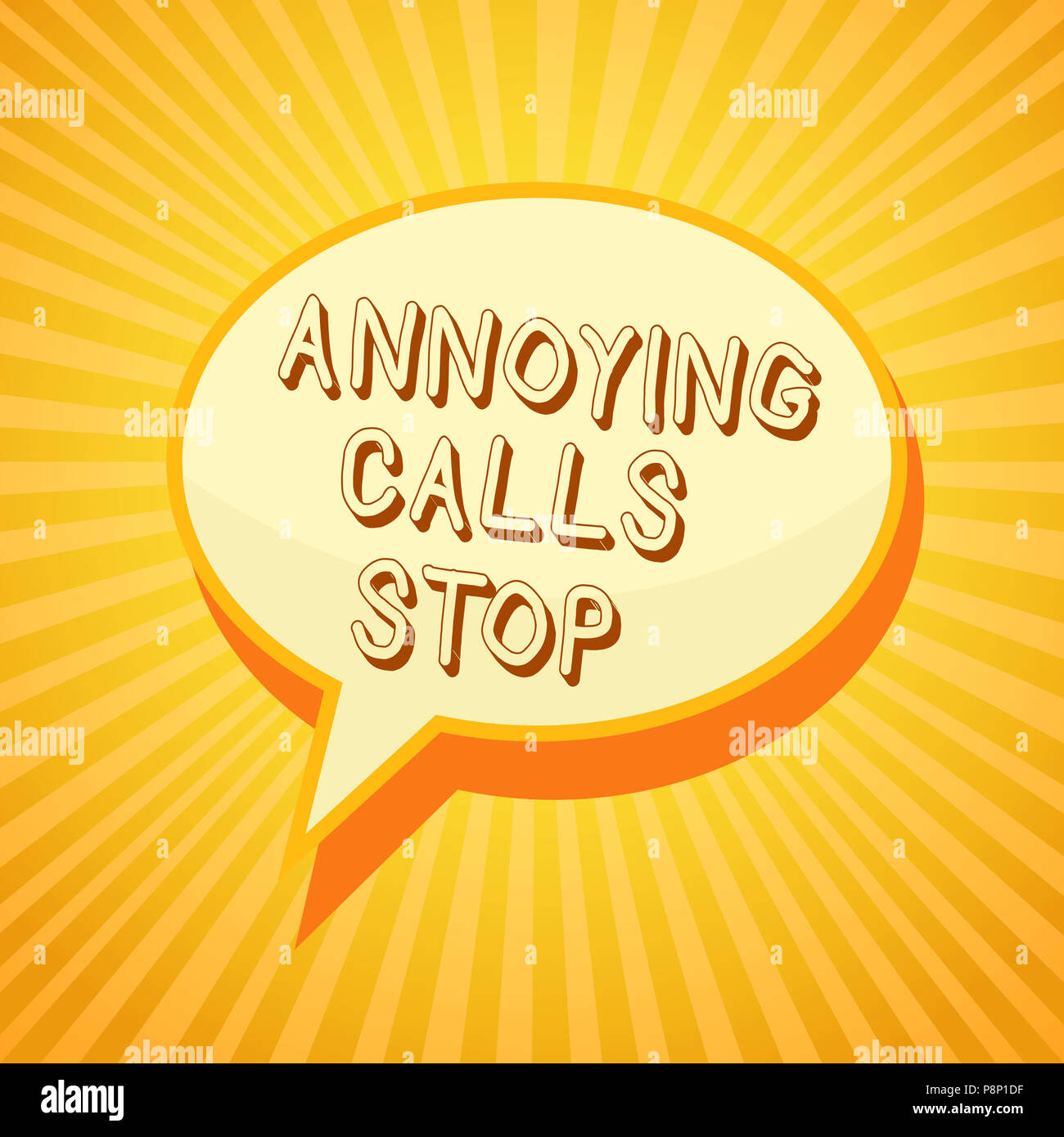 Writing note showing Annoying Calls Stop. Business photo showcasing ...