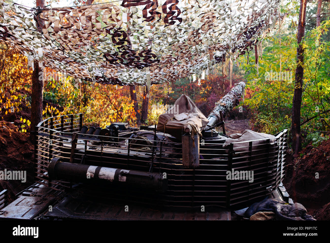 Camouflage hidden tank hi-res stock photography and images - Alamy