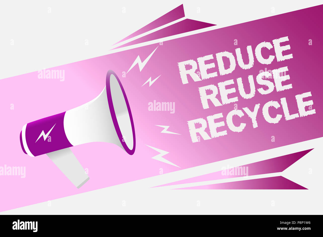 Writing note showing Reduce Reuse Recycle. Business photo showcasing ...