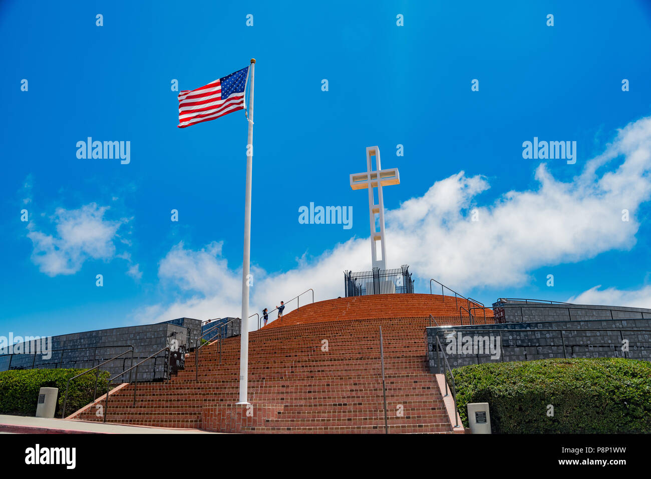 San Diego, JUN 29: The beautiful Mt. Soledad National Veterans Memorial ...