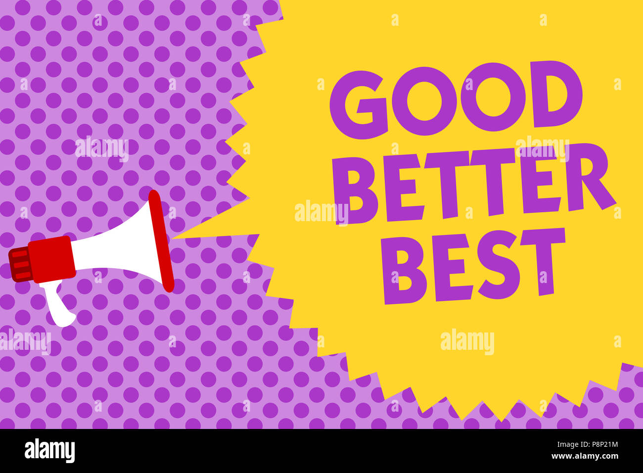 Writing note showing Good Better Best. Business photo showcasing ...