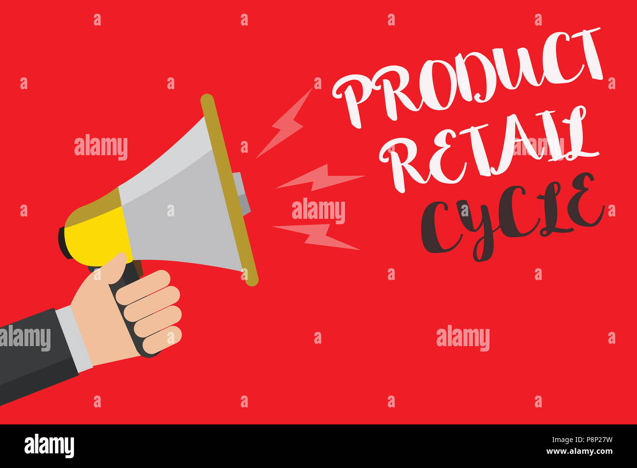 Writing note showing Product Retail Cycle. Business photo showcasing as ...