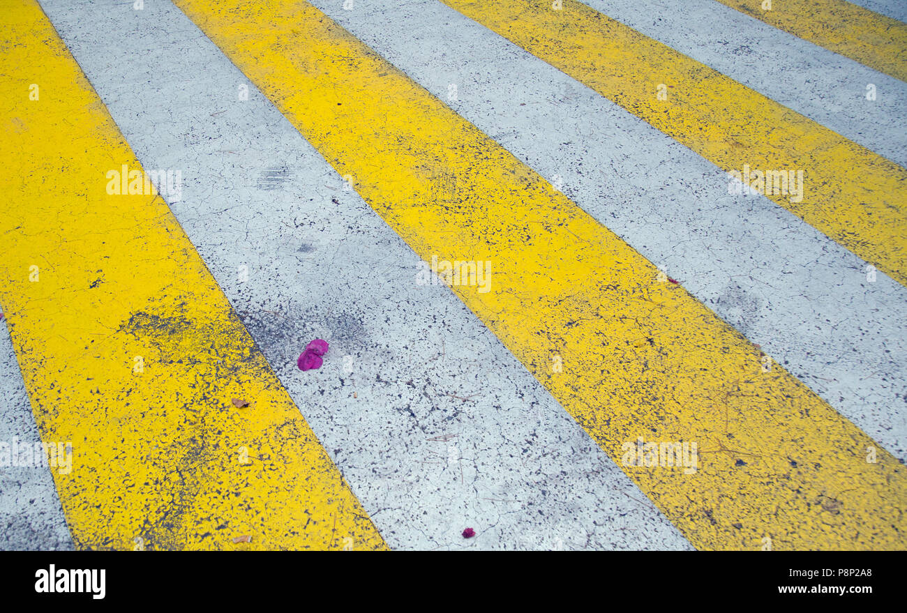 White road markings hi-res stock photography and images - Alamy
