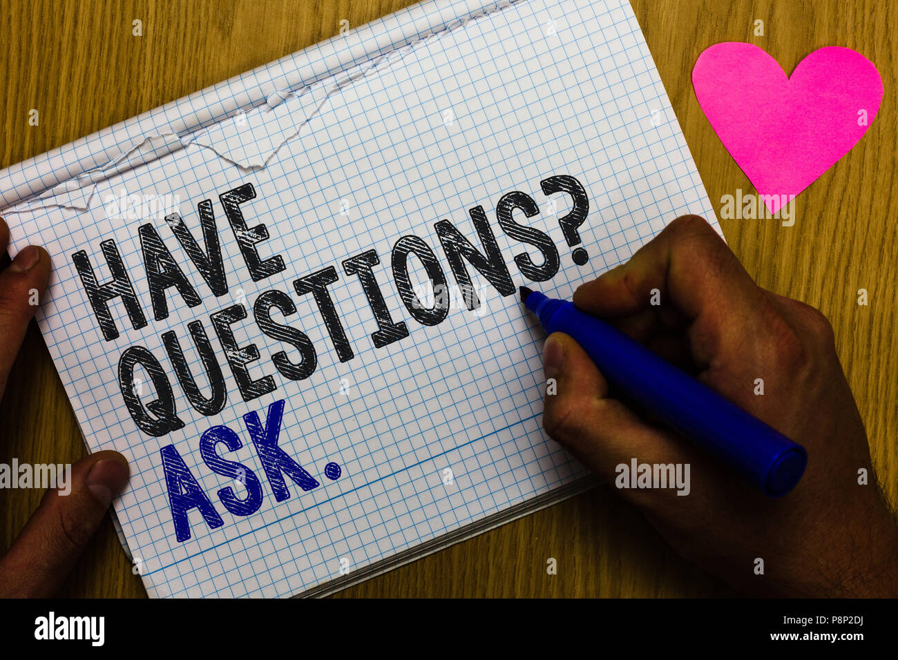 Handwriting text Have Questions question Ask.. Concept meaning asking ...