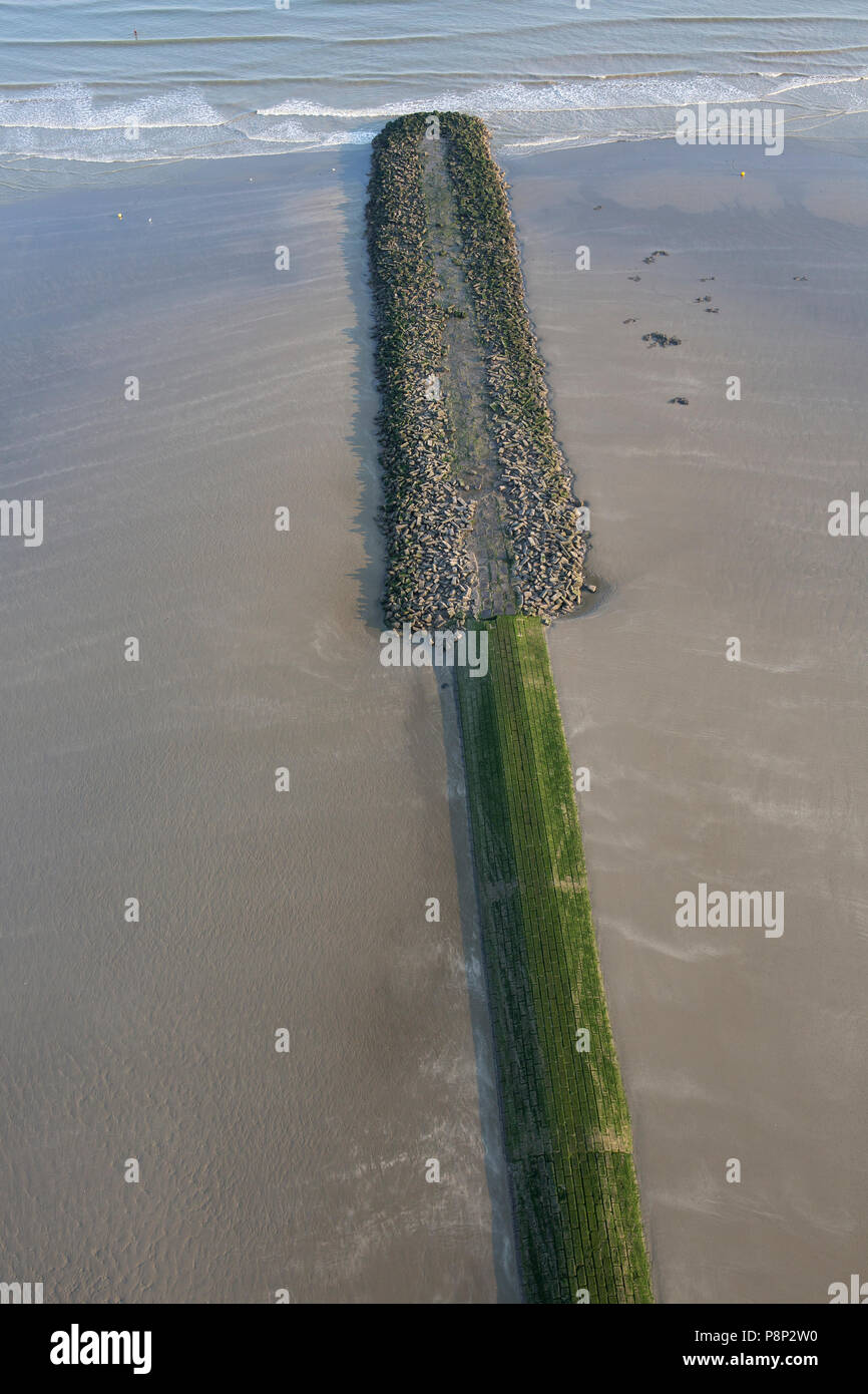 Aerial view breakwater pier hi-res stock photography and images - Alamy