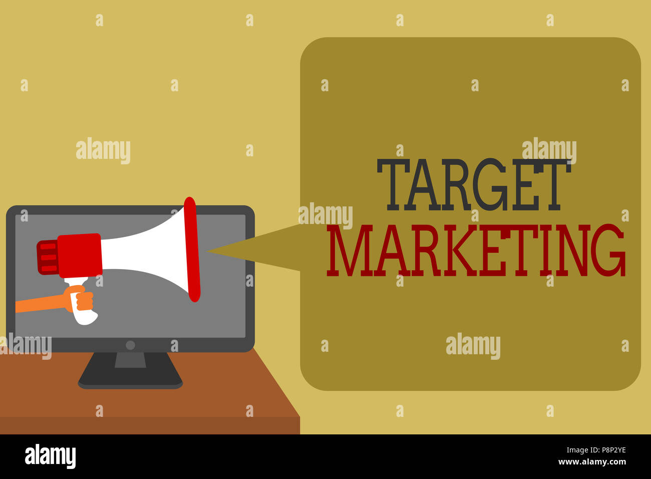 Text sign showing Target Marketing. Conceptual photo Audience goal ...