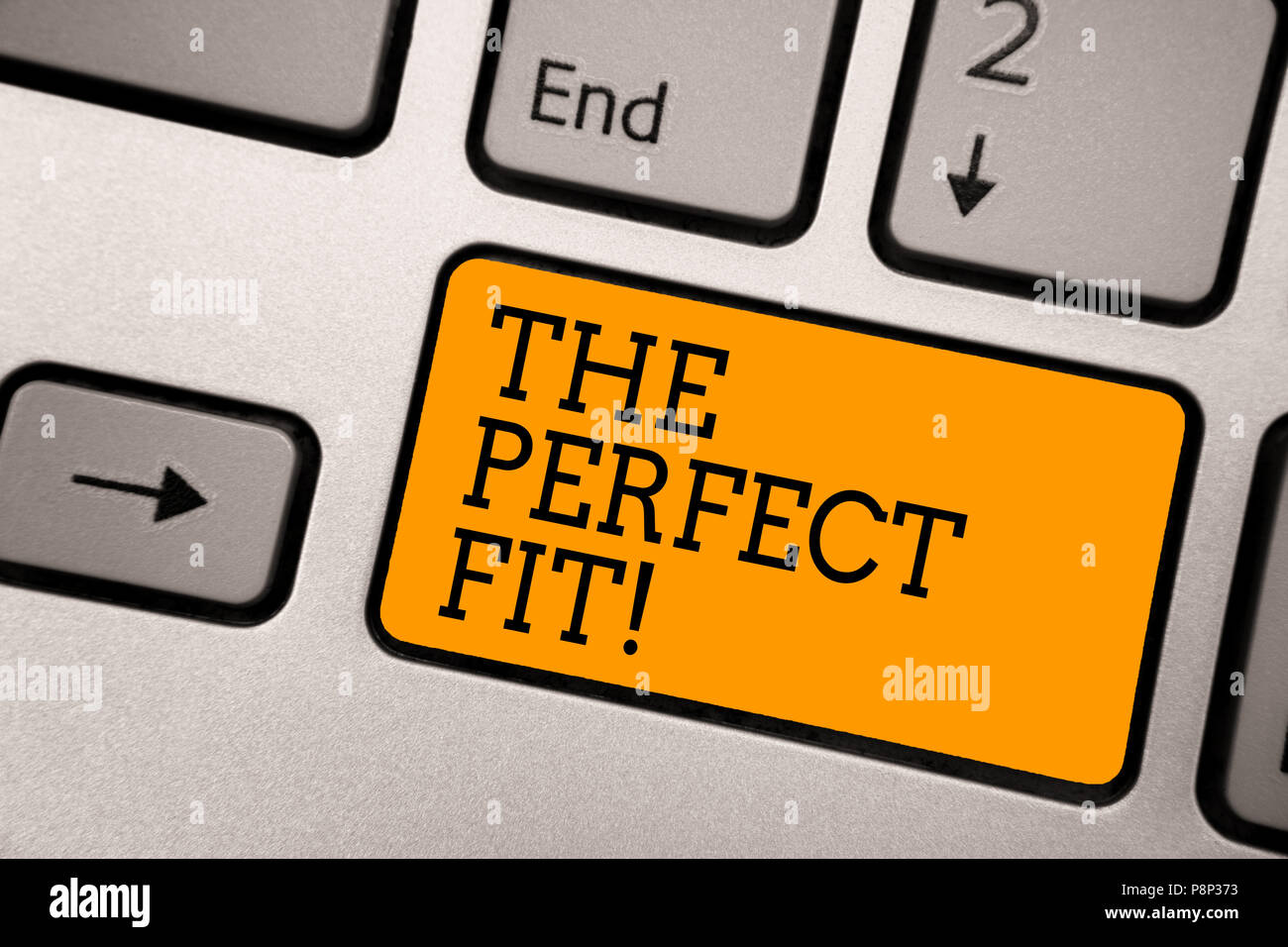 Handwriting text writing The Perfect Fit. Concept meaning Puzzle pieces ...