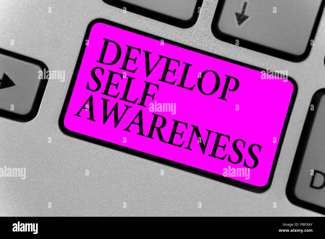 Handwriting text writing Develop Self Awareness. Concept meaning ...