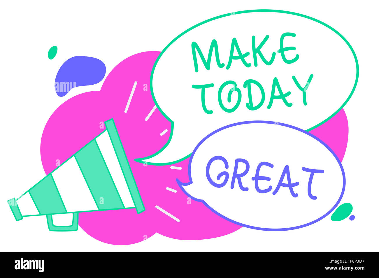 Writing note showing Make Today Great. Business photo showcasing ...