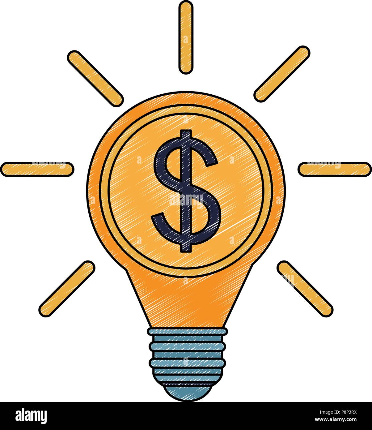 Money and ideas scribble pop colors Stock Vector Image & Art - Alamy