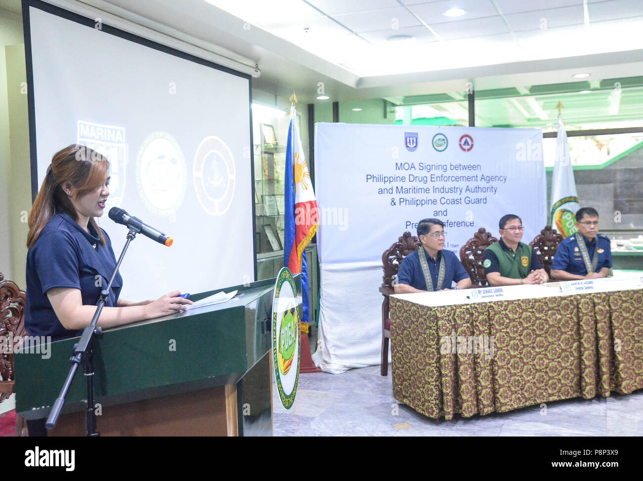 Quezon City, Philippines. 11th July, 2018. MOA SIGNING. The Philippine ...