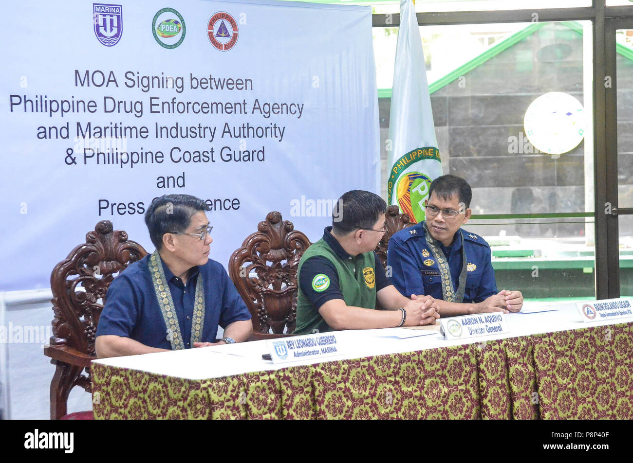 Quezon City, Philippines. 11th July, 2018. MOA SIGNING. The Philippine ...