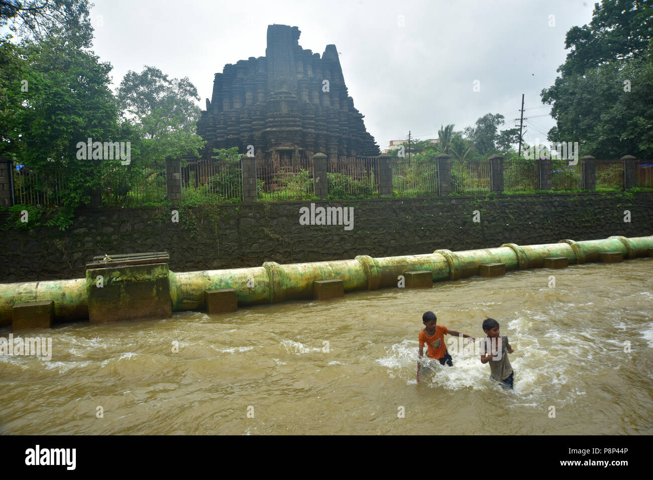 Thane, India. 12th July, 2018. 12/07/2018 in Ambernath, Thane, India ...