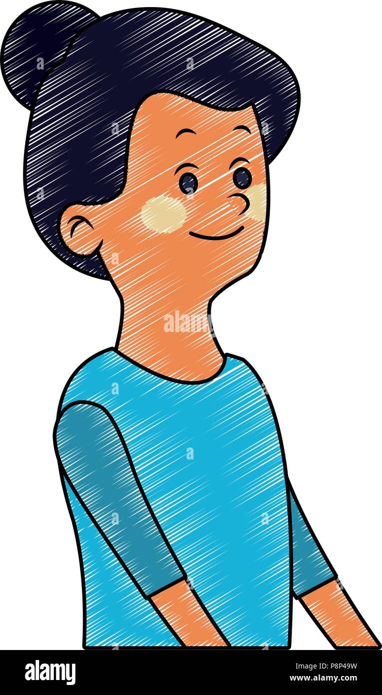 Executive business woman cartoon scribble pop colors Stock Vector Image ...