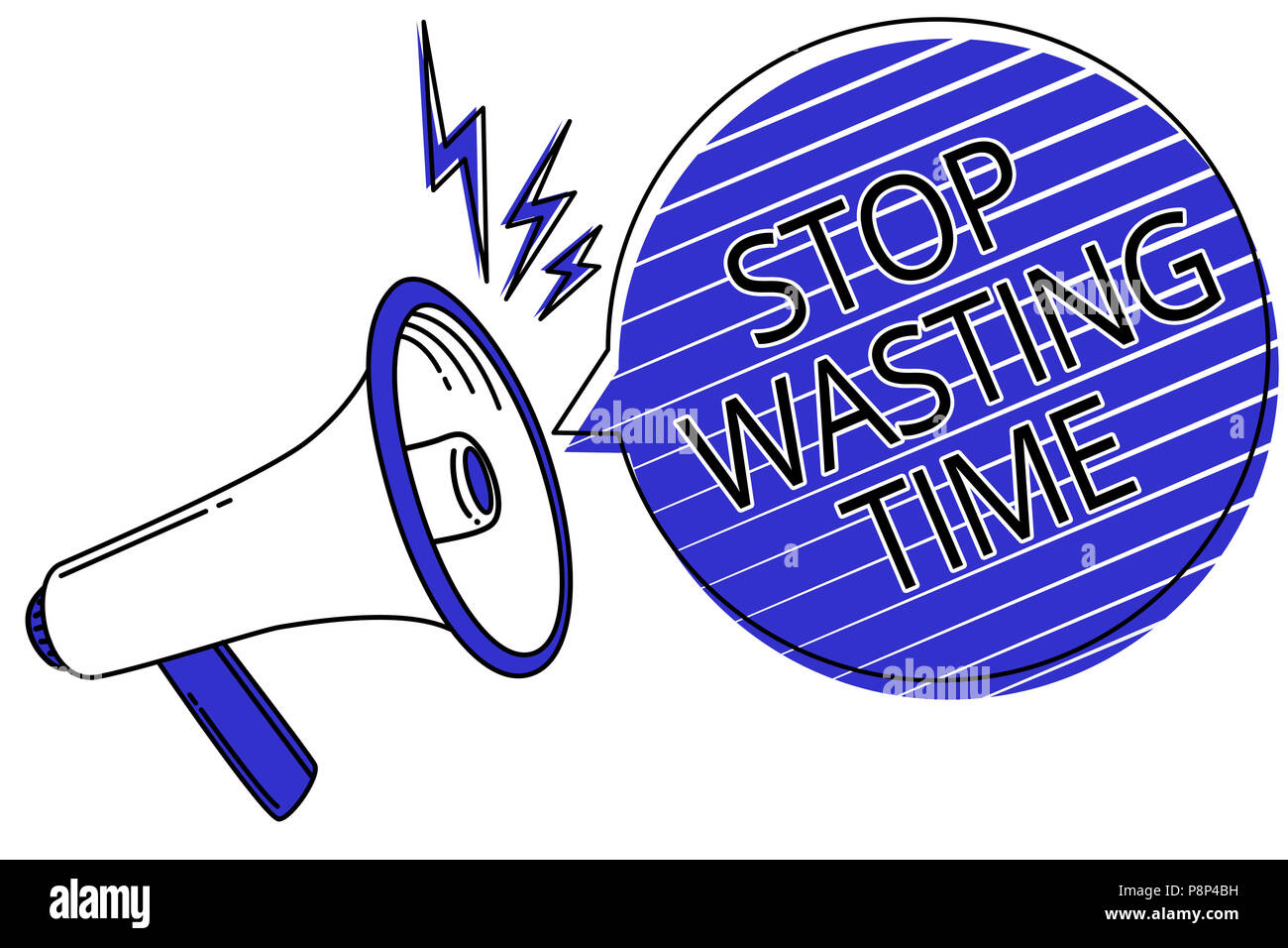 Writing note showing Stop Wasting Time. Business photo showcasing ...