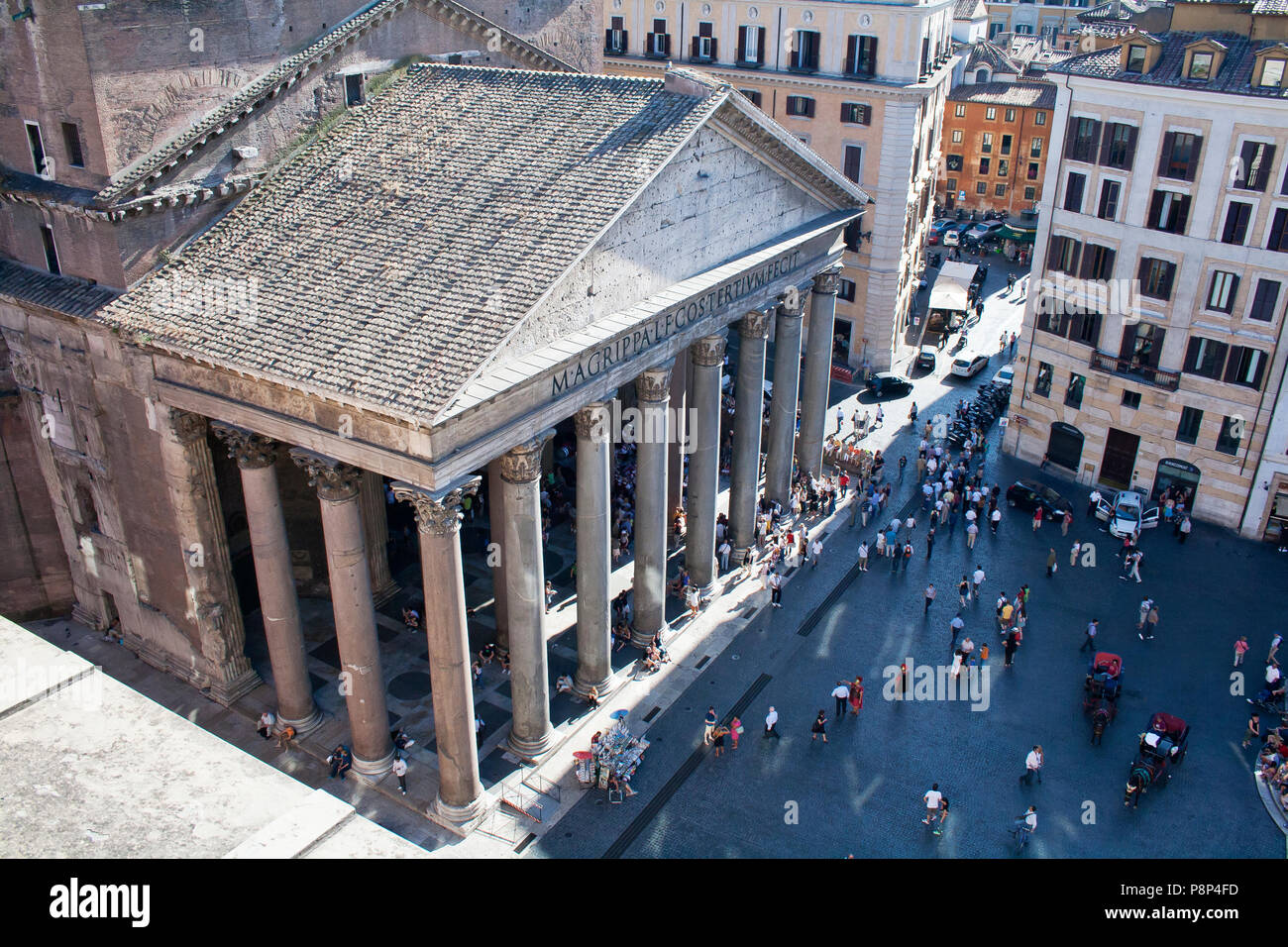 Pantheon rome aerial hi-res stock photography and images - Alamy