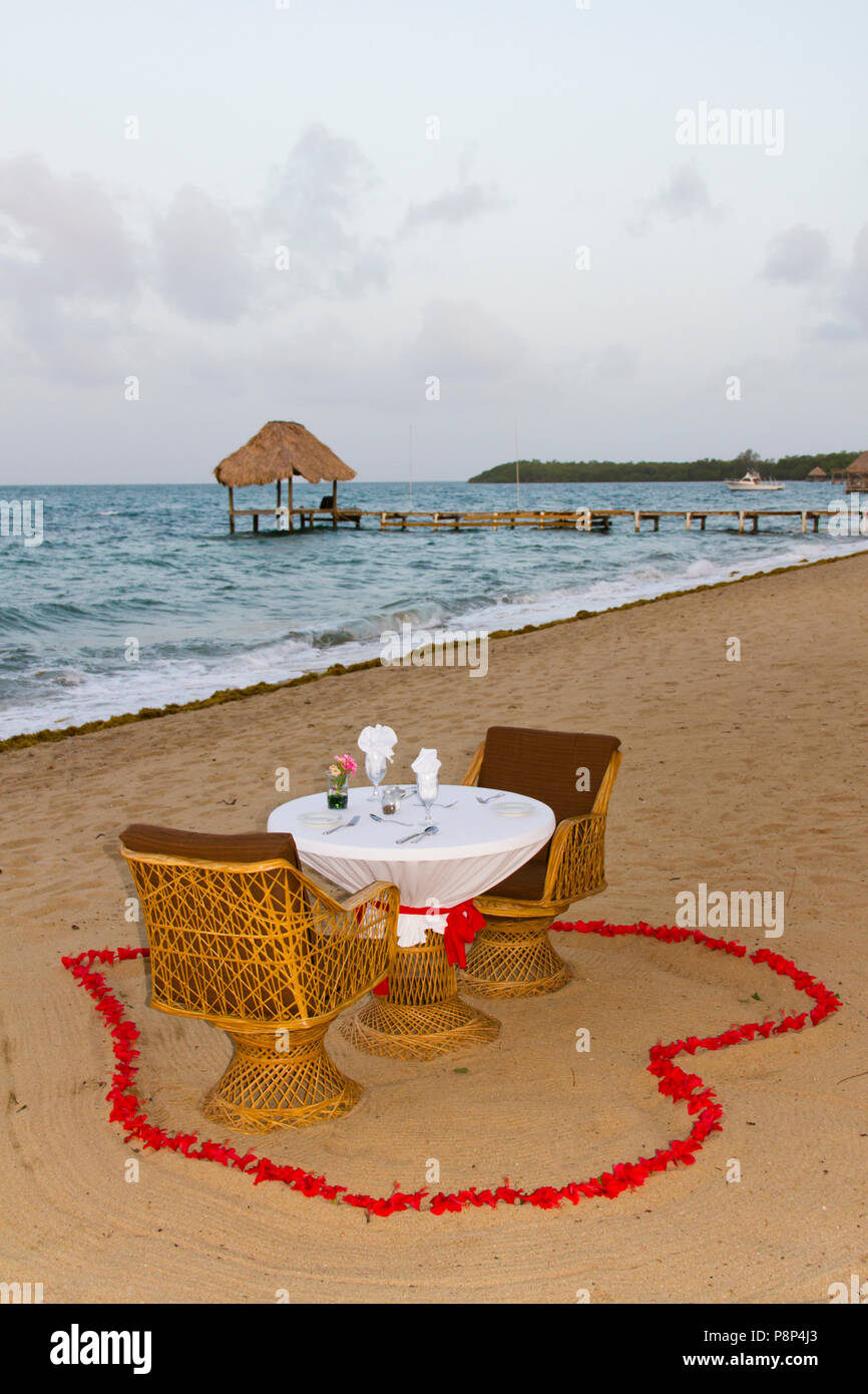 Romantic Dinner For Two On The Beach