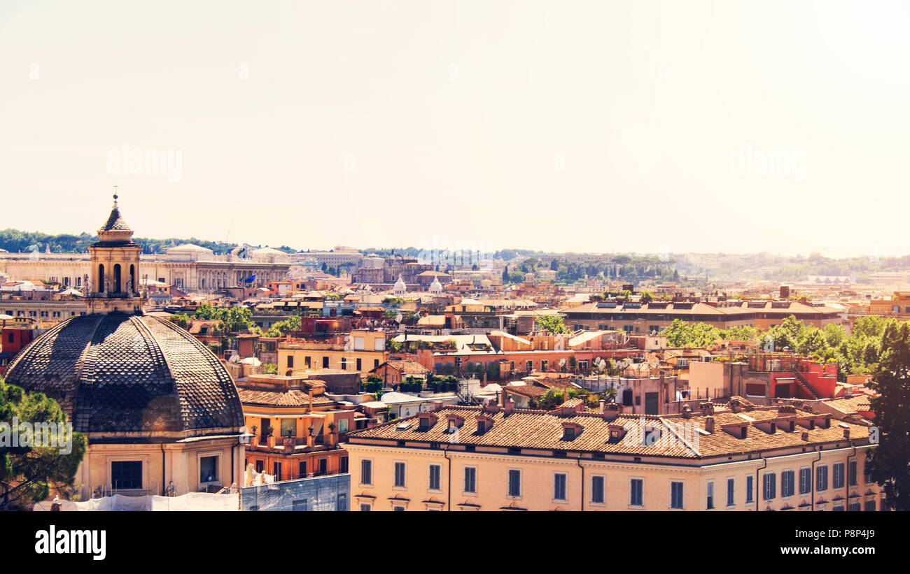 Rooftops in rome hi-res stock photography and images - Alamy