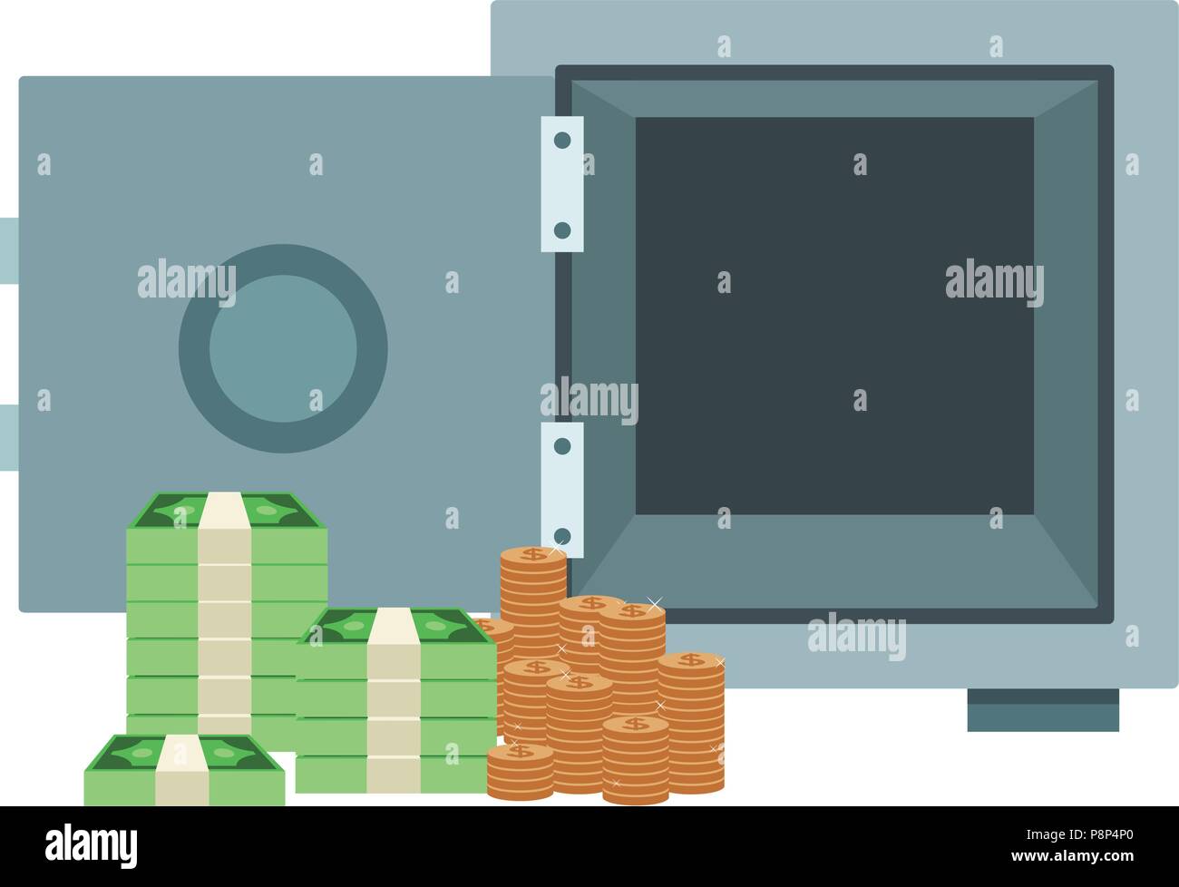 Strongbox and savings Stock Vector Image & Art - Alamy