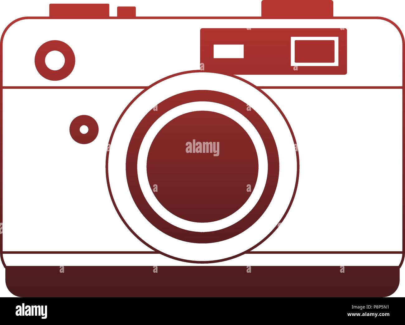 Vintage photographic camera red lines Stock Vector Image & Art - Alamy