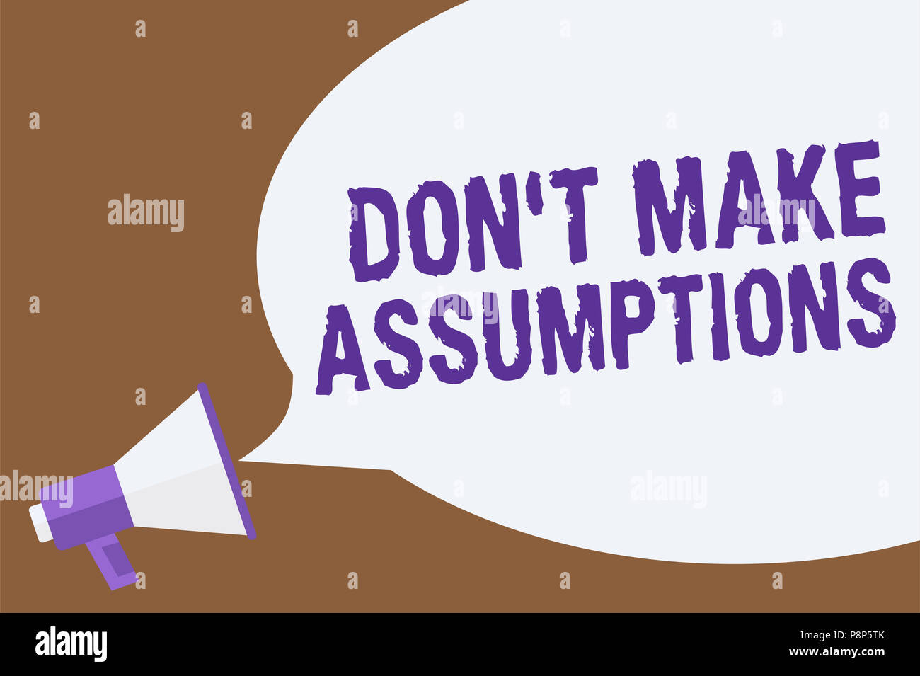 Text sign showing Don t not Make Assumptions. Conceptual photo putting ...