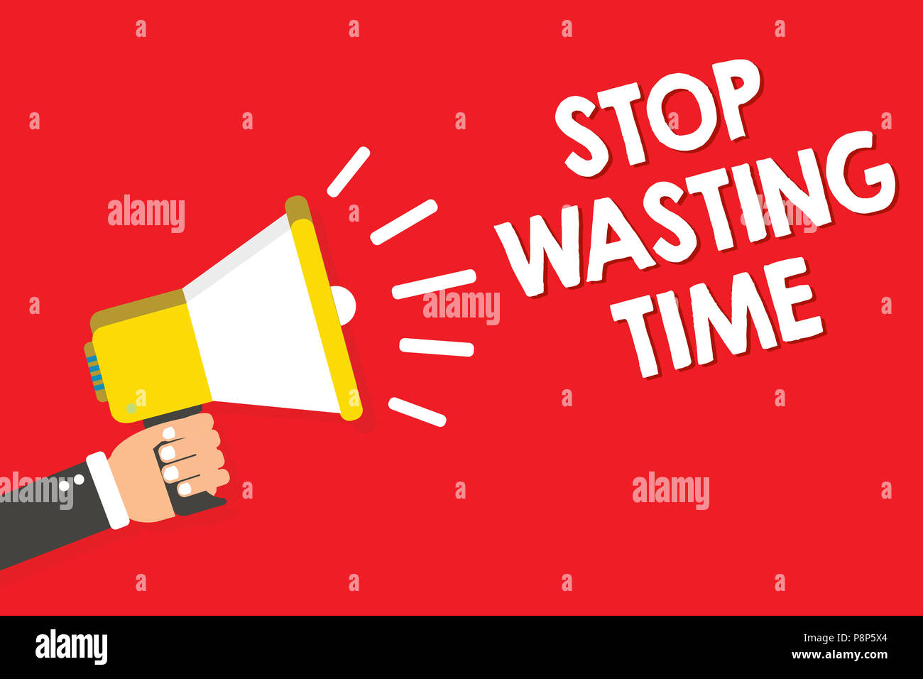 Handwriting text writing Stop Wasting Time. Concept meaning Organizing ...