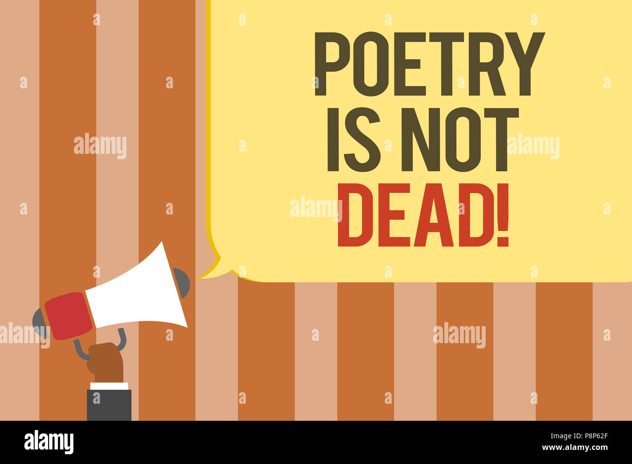 Writing note showing Poetry Is Not Dead. Business photo showcasing ...
