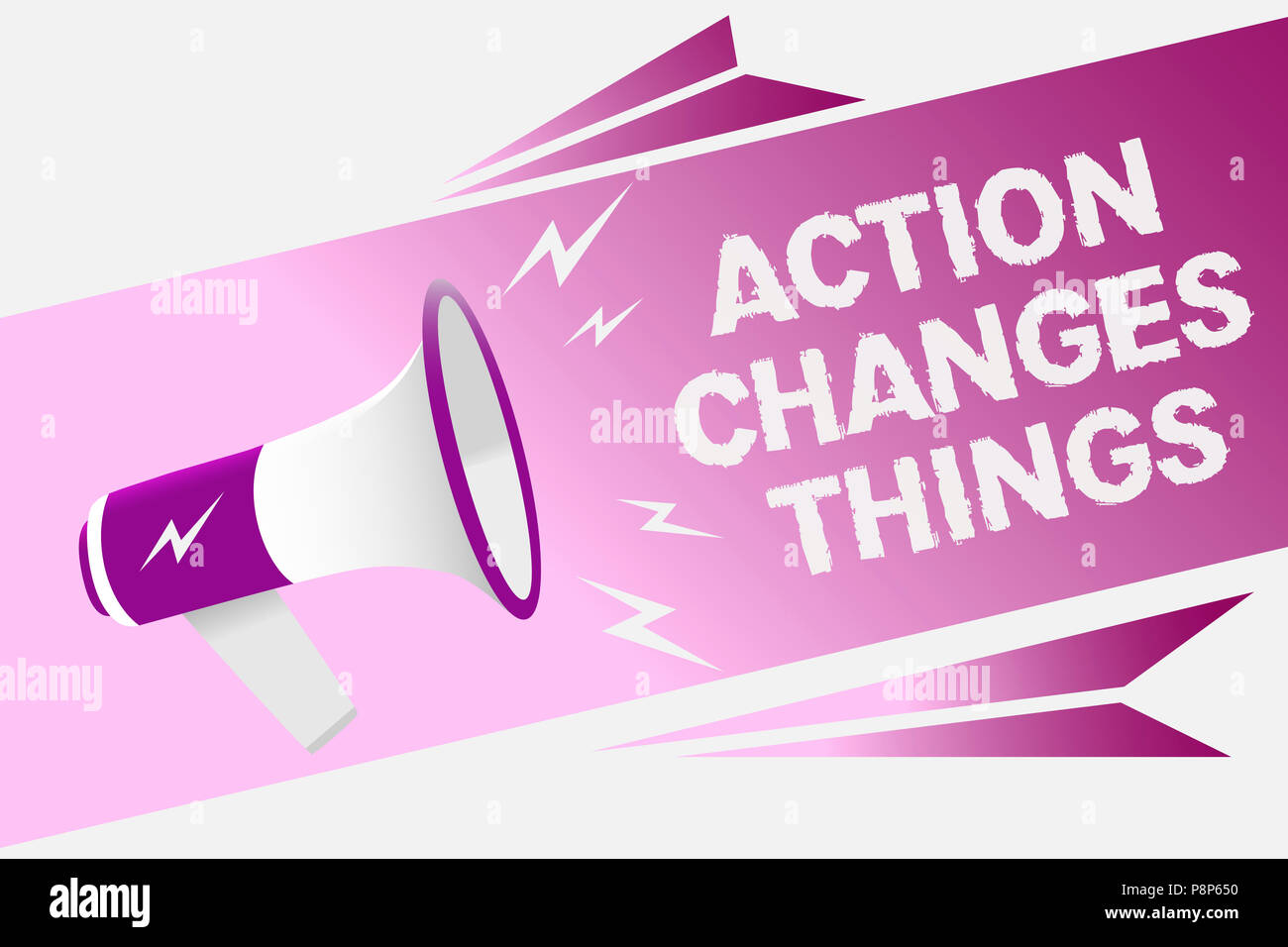 Writing note showing Action Changes Things. Business photo showcasing ...