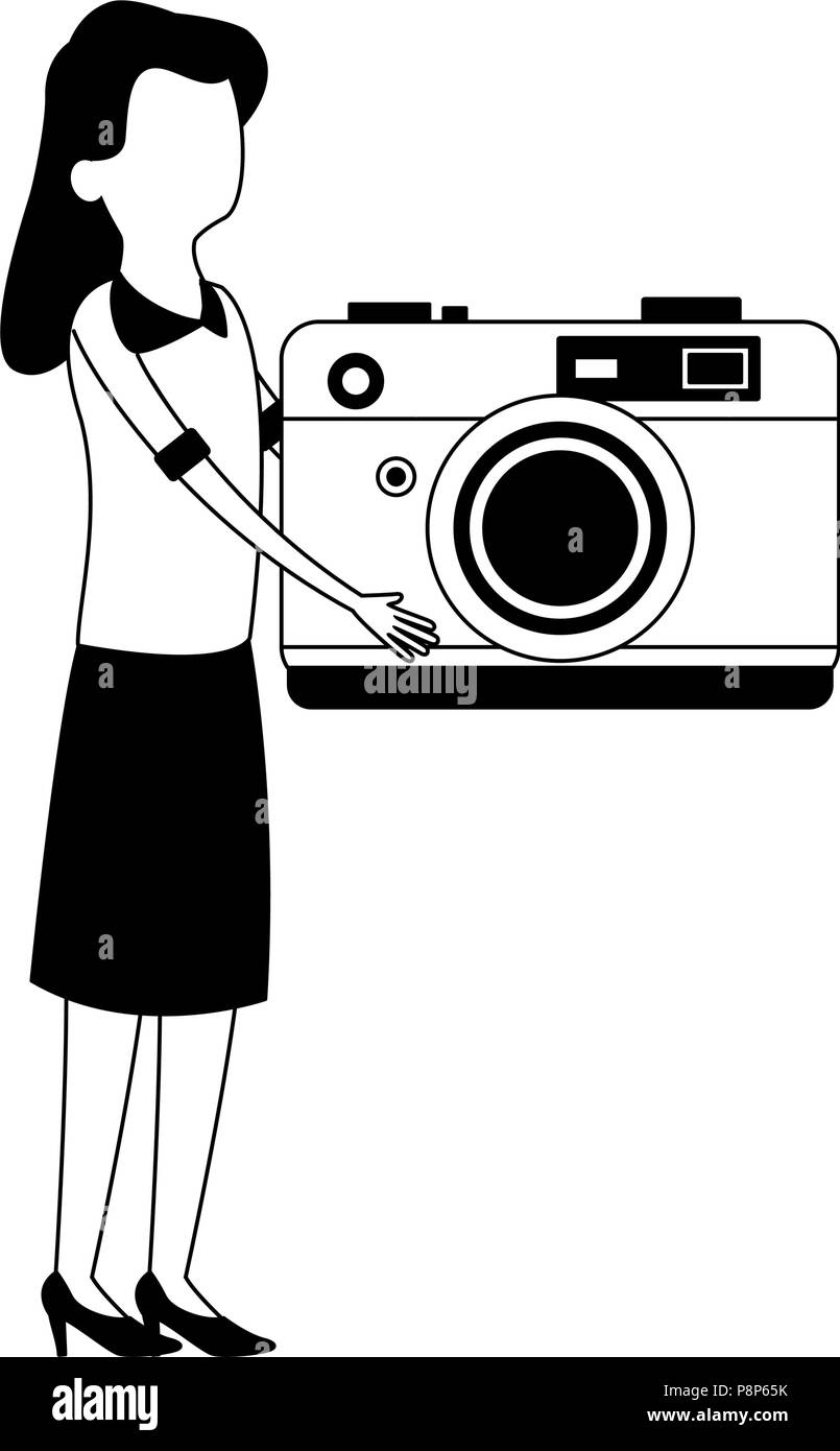 Faceless photography Stock Vector Images - Alamy