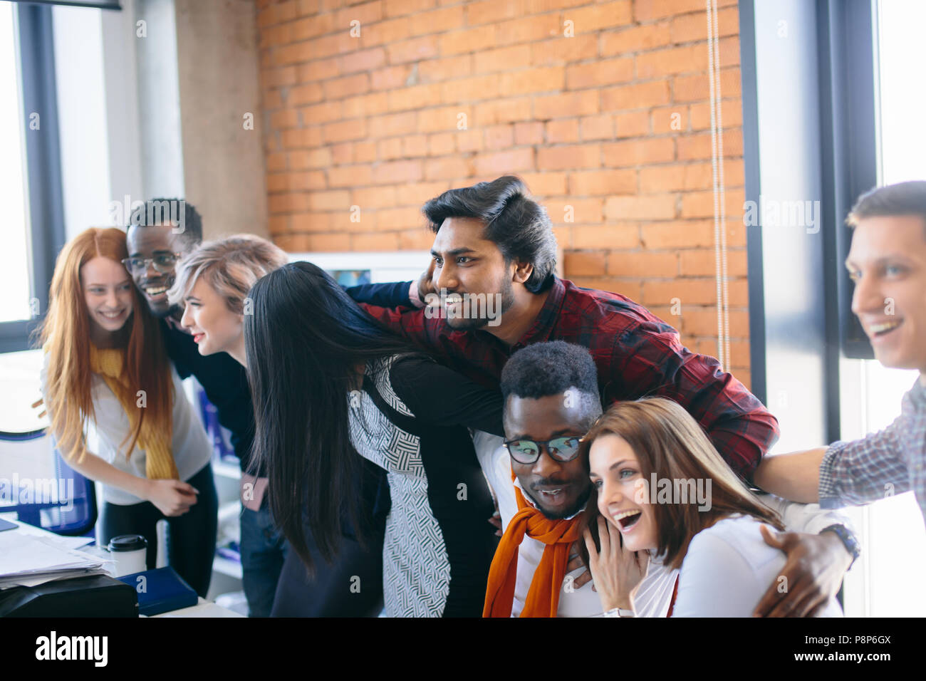 Indian male with co worker hi-res stock photography and images - Alamy