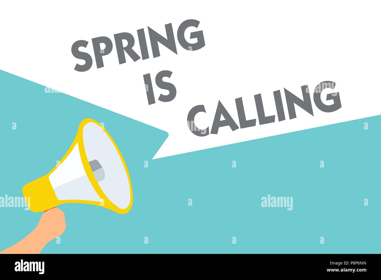 Conceptual hand writing showing Spring Is Calling. Business photo text ...