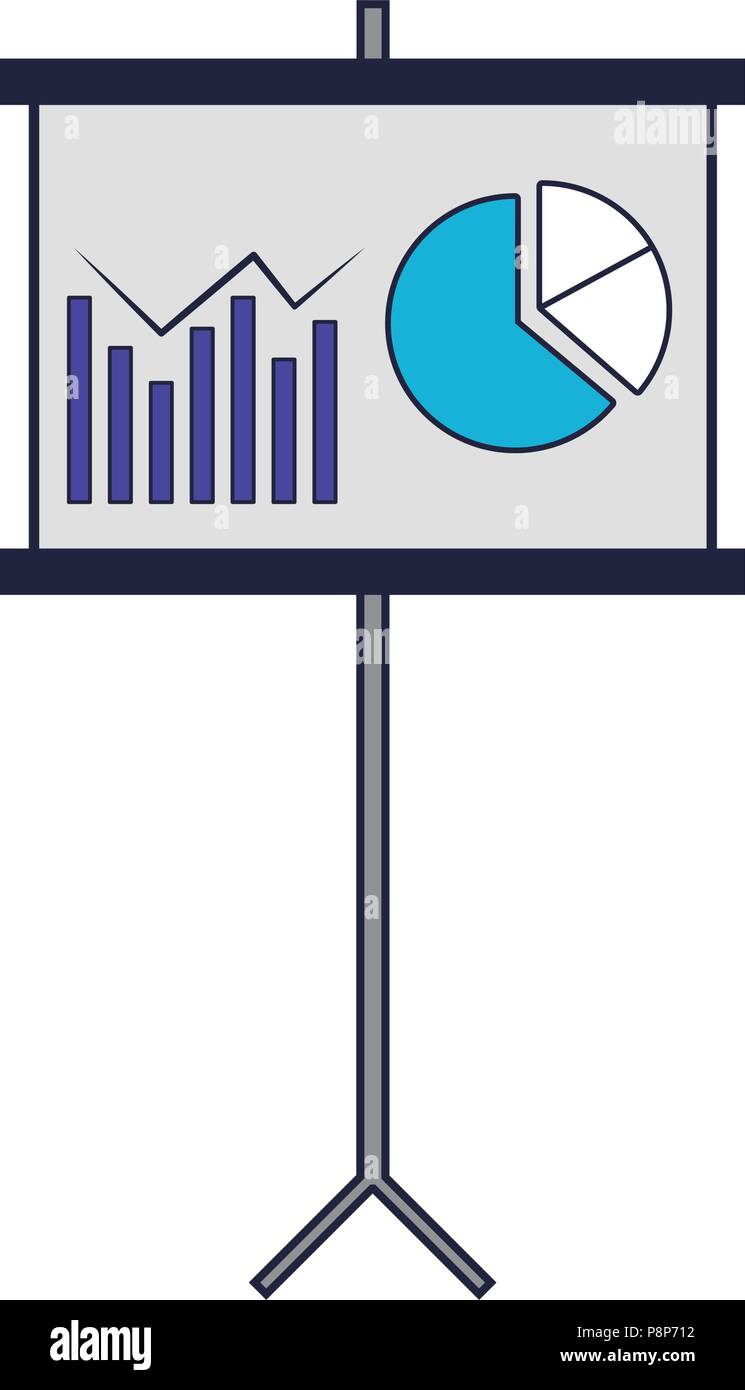 Statistics on whiteboard pop colors Stock Vector Image & Art - Alamy
