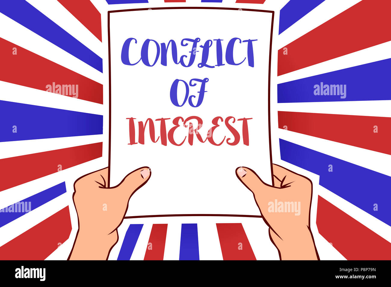 Conceptual hand writing showing Conflict Of Interest. Business photo ...