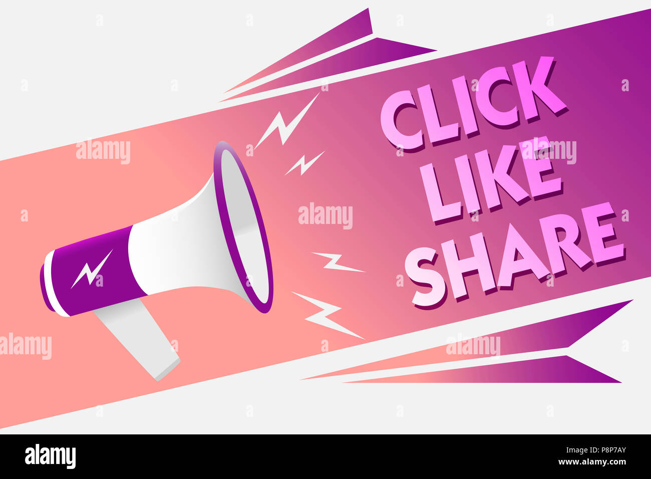 Writing note showing Click Like Share. Business photo showcasing ...