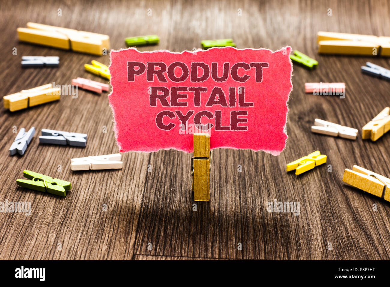 Conceptual hand writing showing Product Retail Cycle. Business photo ...