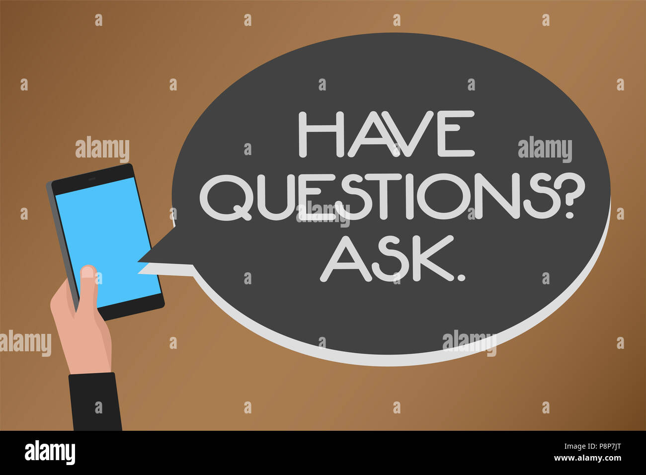 Word writing text Have Questions question Ask.. Business concept for ...