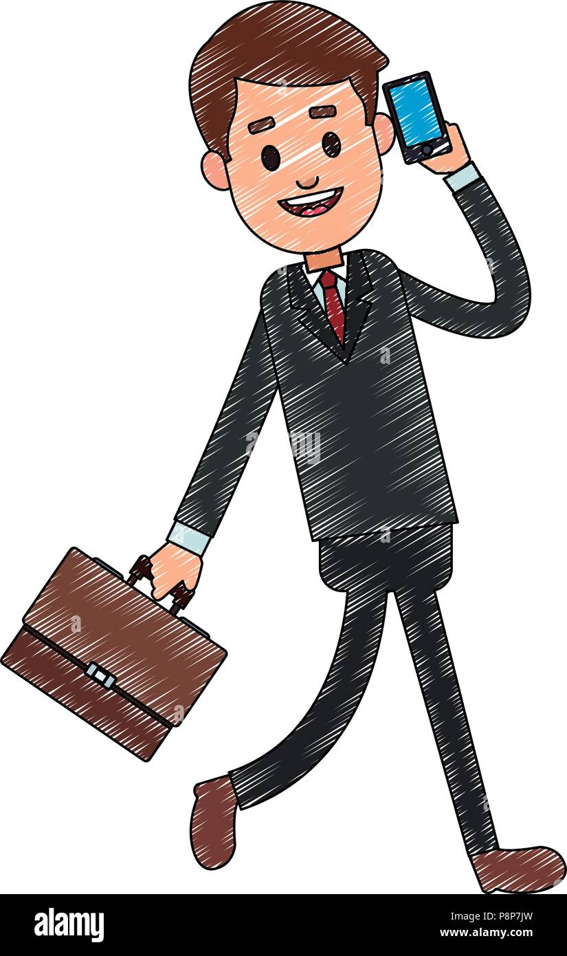 Businessman money cartoon scribble hi-res stock photography and images ...