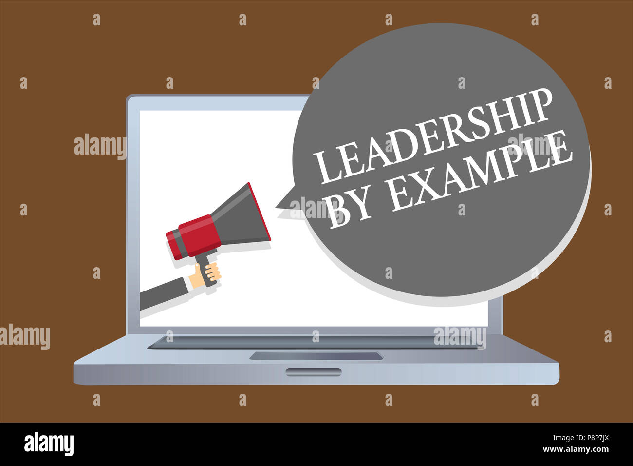 Text sign showing Leadership By Example. Conceptual photo Becoming role ...
