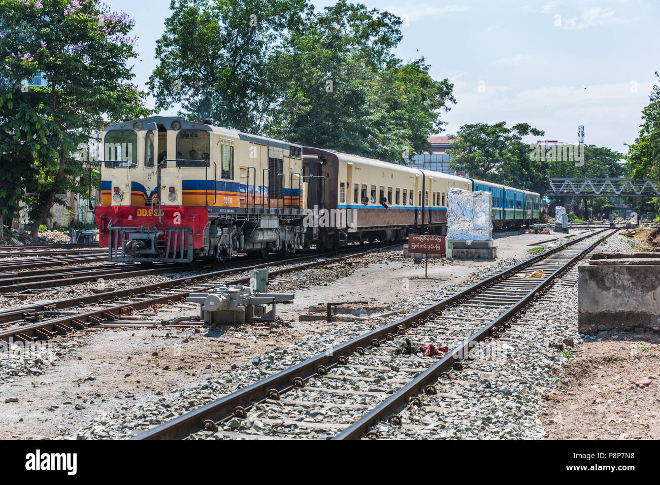 Yangon circular railway hi-res stock photography and images - Alamy
