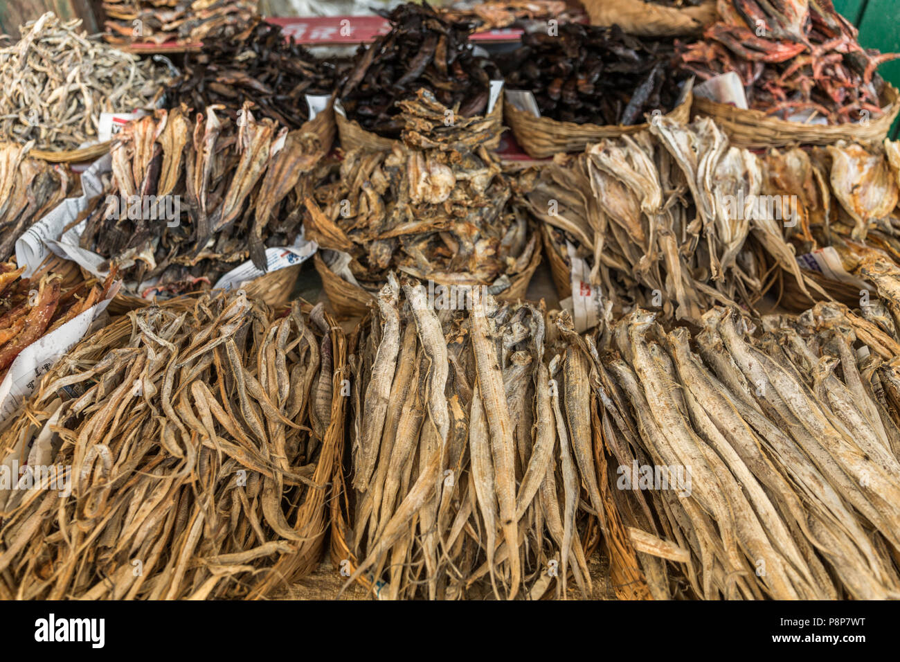 Myanmar dry fish market hi-res stock photography and images - Alamy