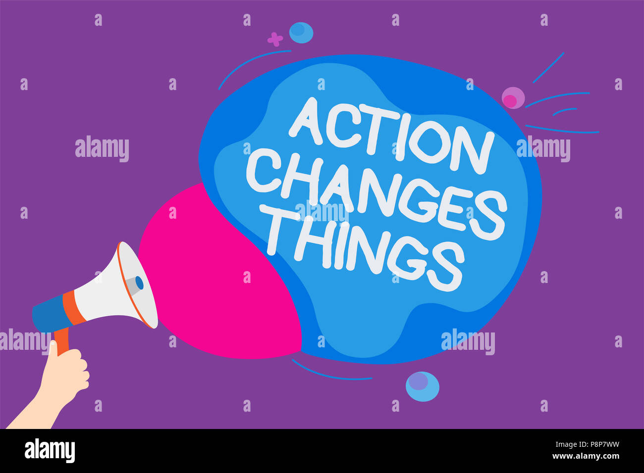 Writing note showing Action Changes Things. Business photo showcasing ...