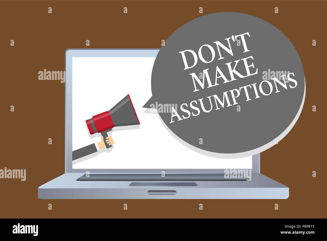 Text sign showing Don t not Make Assumptions. Conceptual photo putting ...