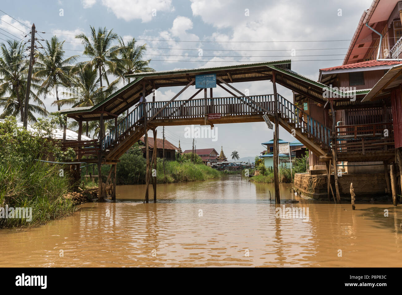 Bridge, Lake Inle, Myanmar (Burma Stock Photo - Alamy