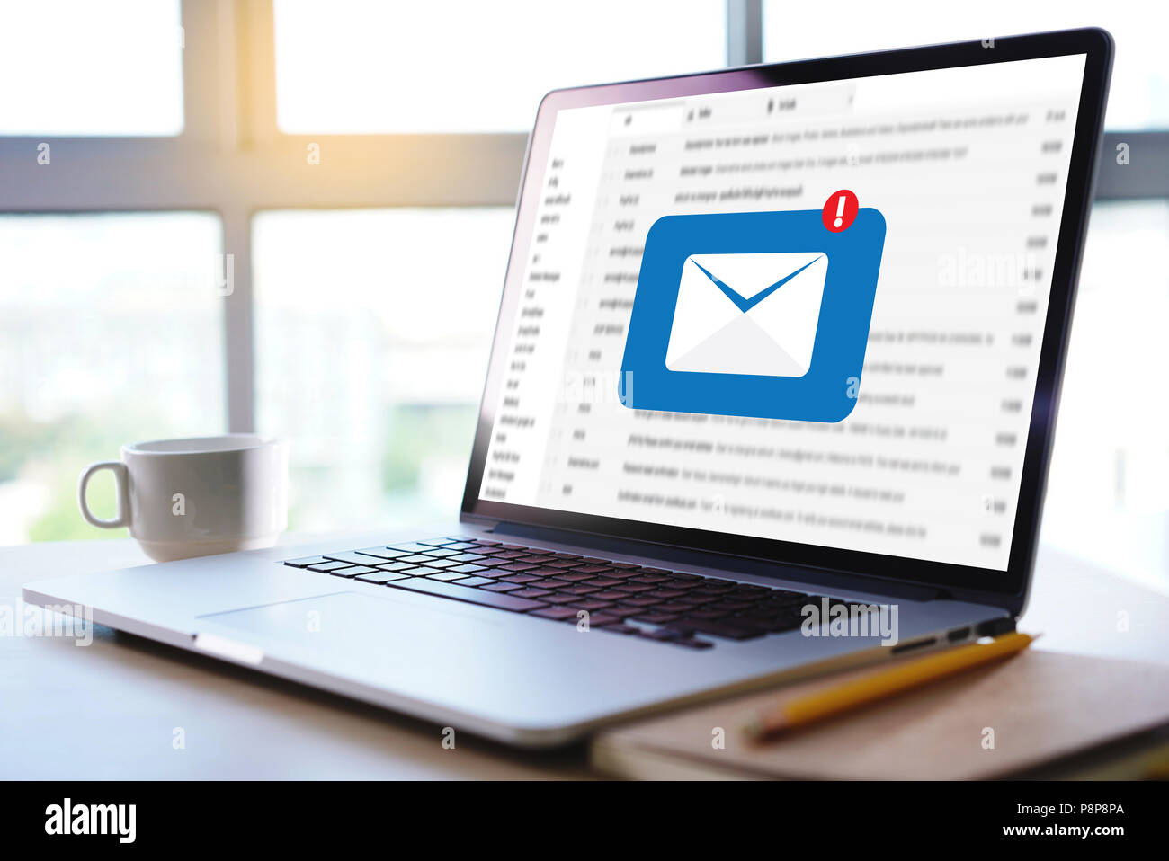 Mail Communication Connection message to mailing contacts phone Global Letters Concept Stock ...