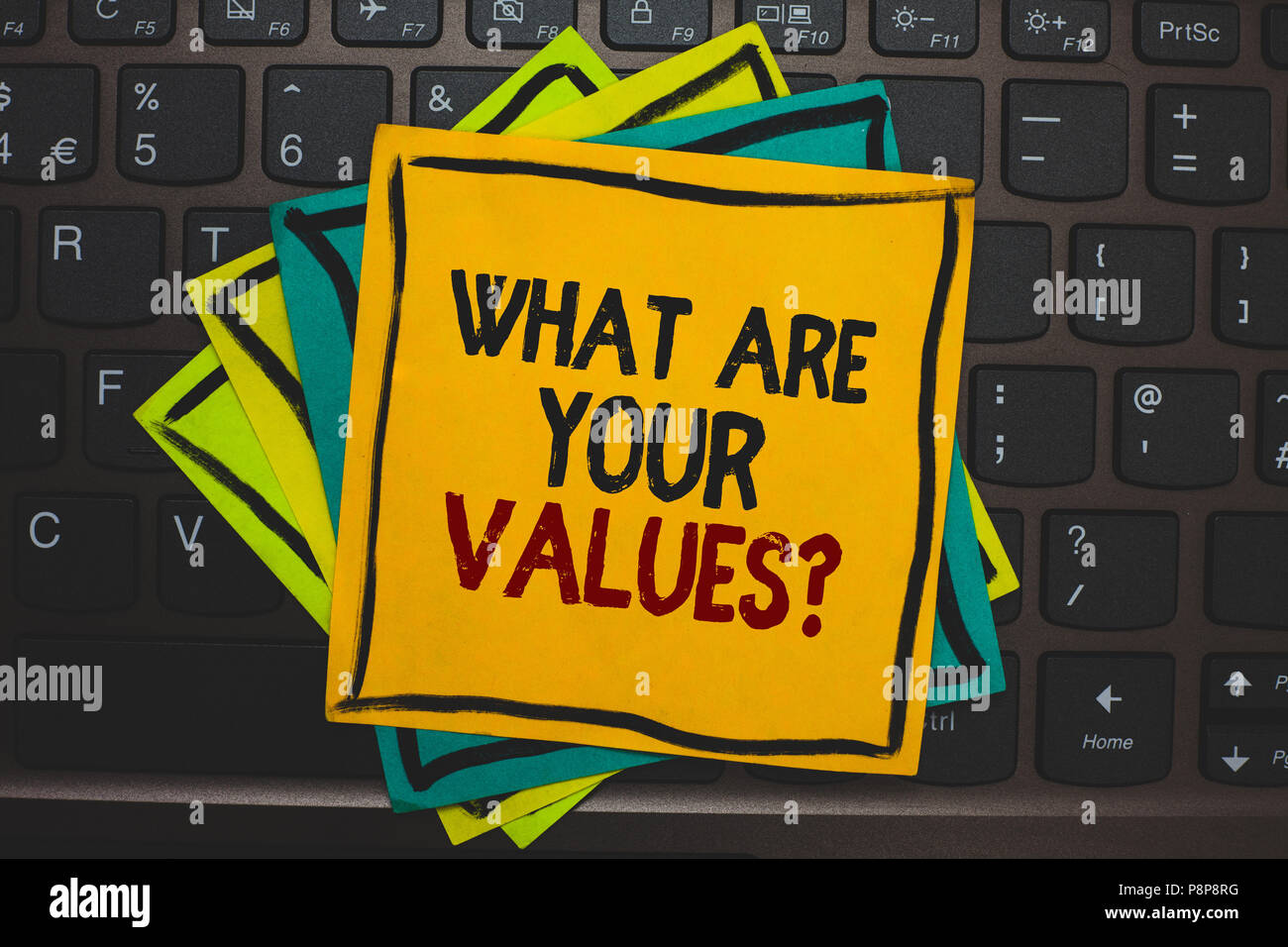 Word writing text What Are Your Values question. Business concept for ...