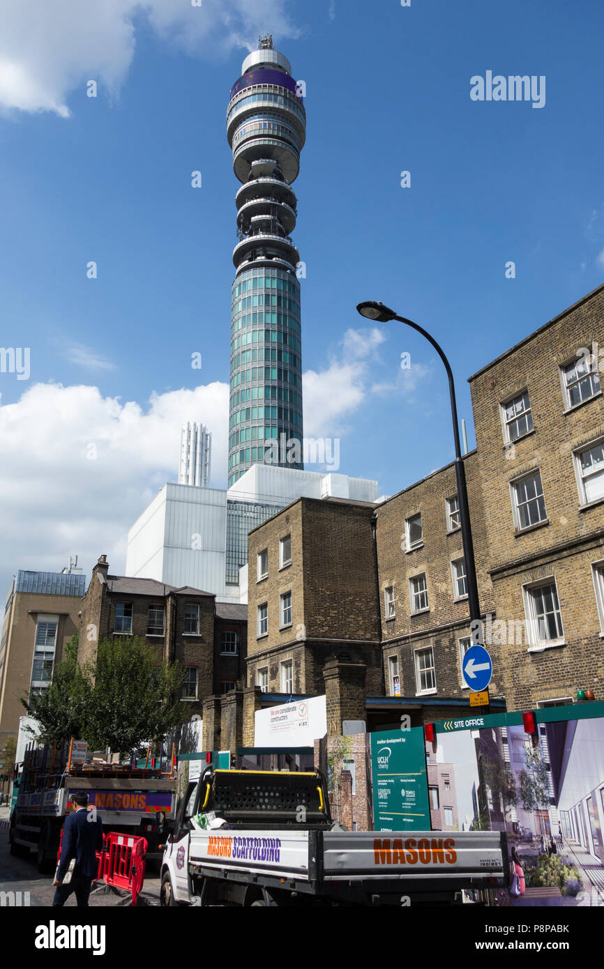 The BT Tower - a communications tower in central London. Previously ...