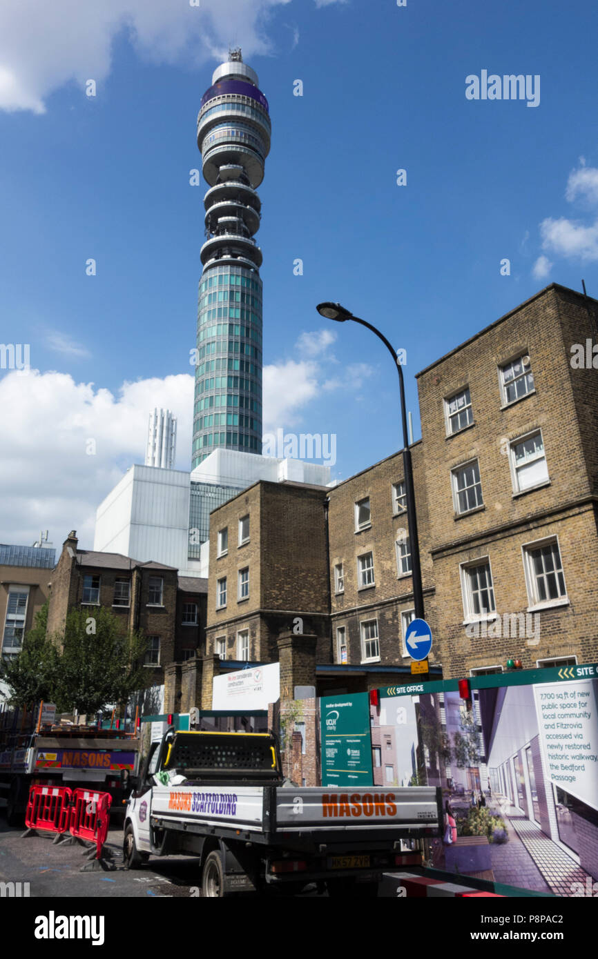 The BT Tower - a communications tower in central London. Previously ...