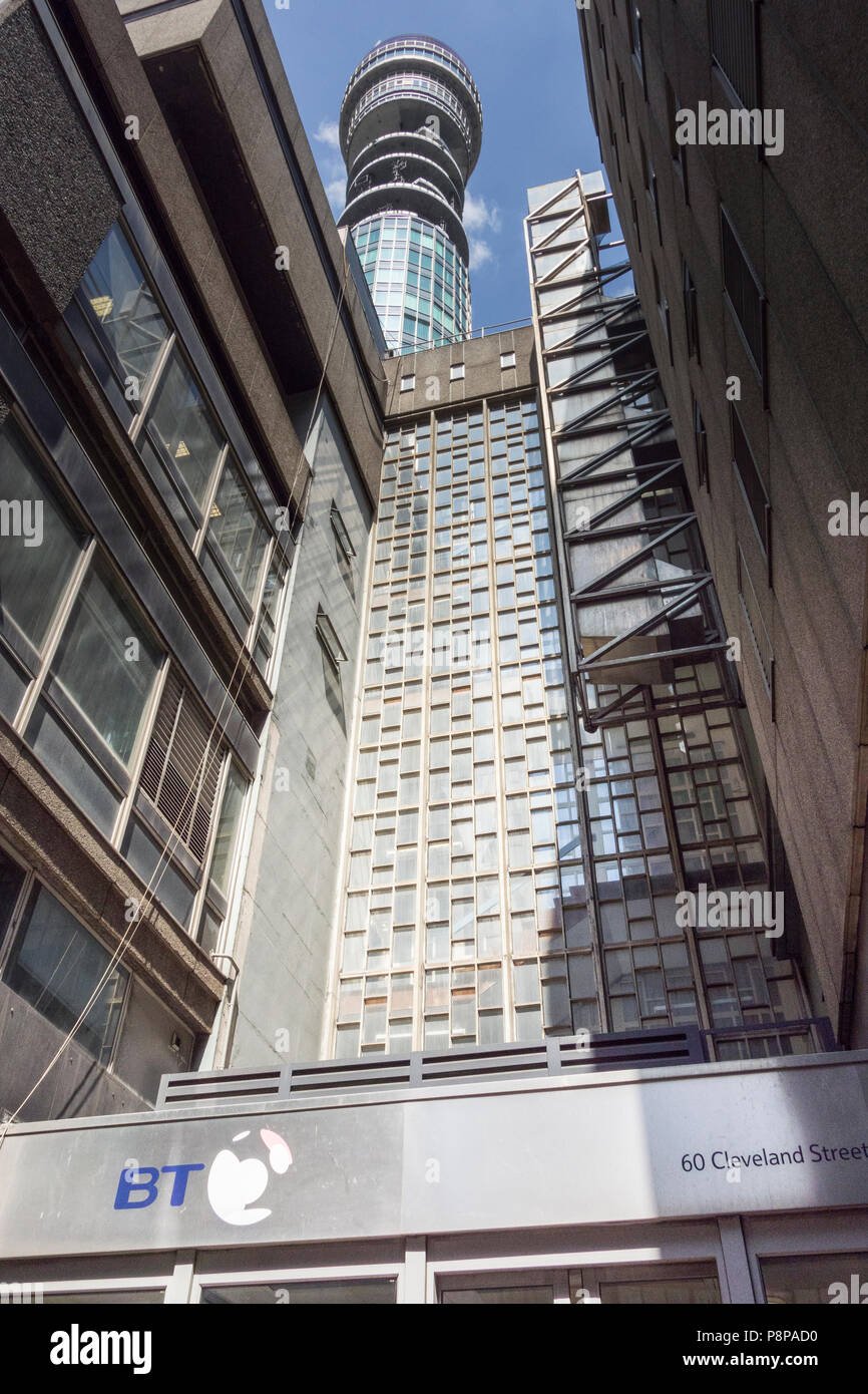 The BT Tower - a communications tower in central London. Previously ...