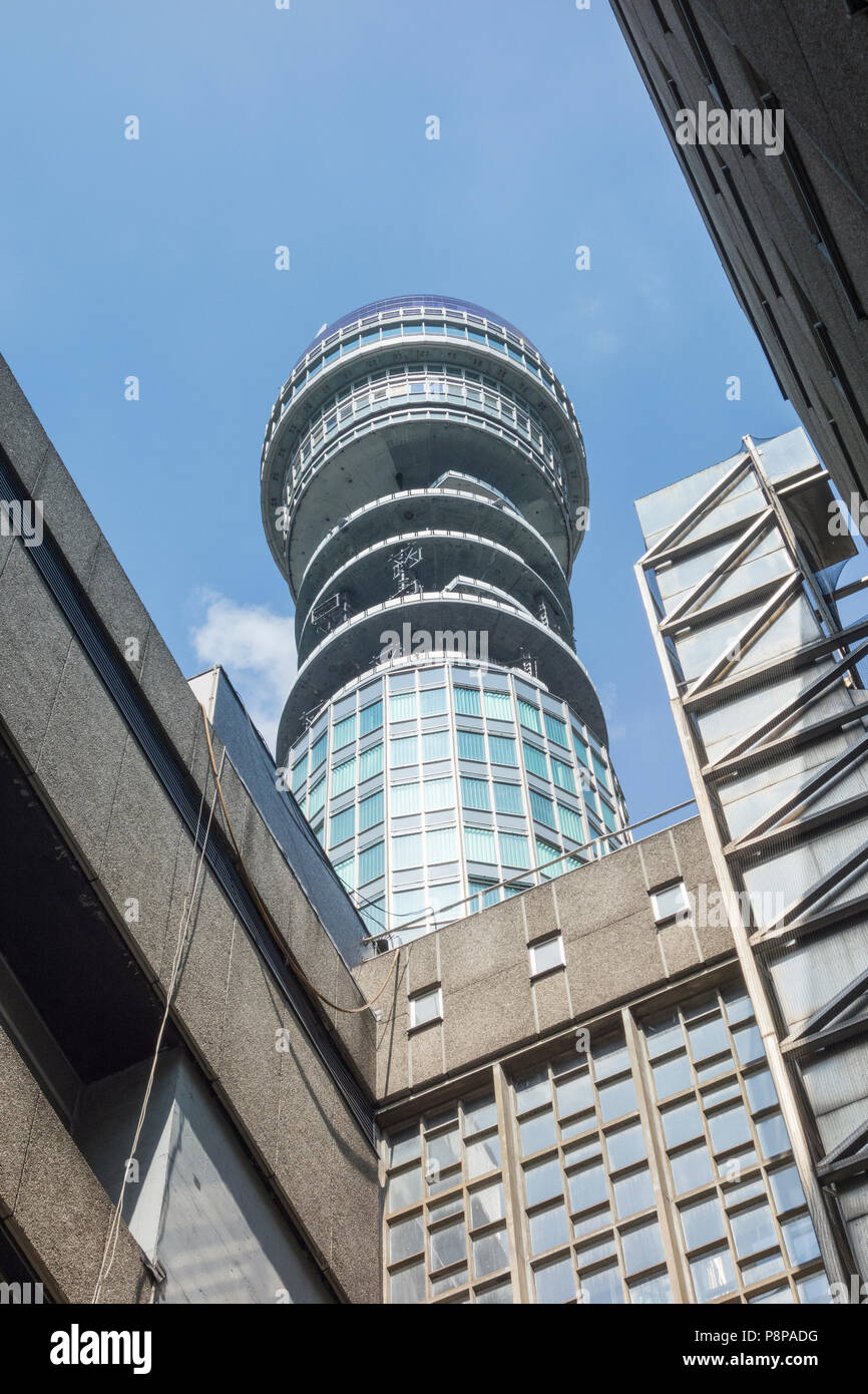 The BT Tower - a communications tower in central London. Previously ...